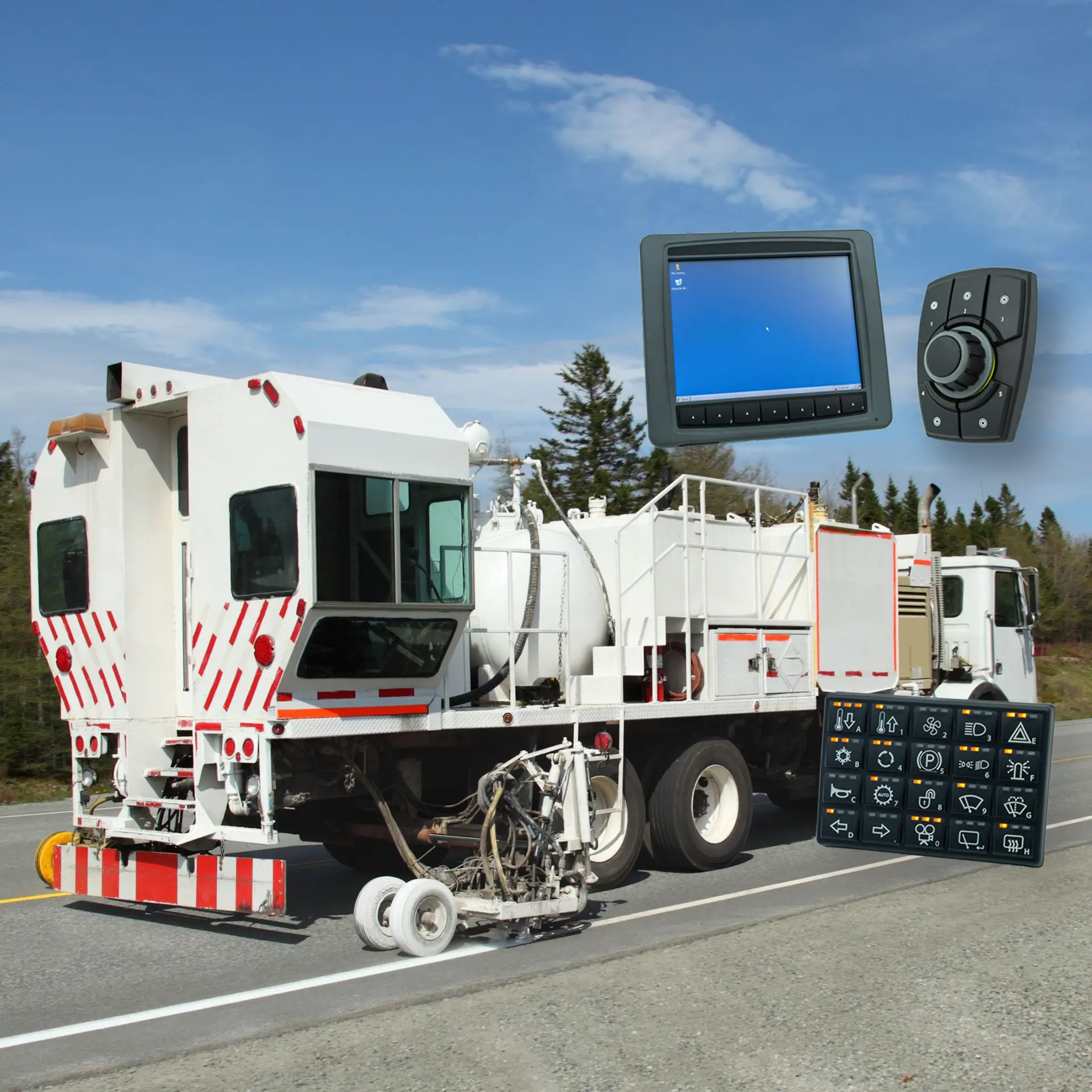 Product Spotlight: CAN Bus Products in Road Painting Vehicle | Grayhill