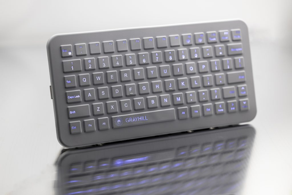 CliniKey Medical Panel-Mount Keyboard for Harsh Disinfectants and Heavy ...